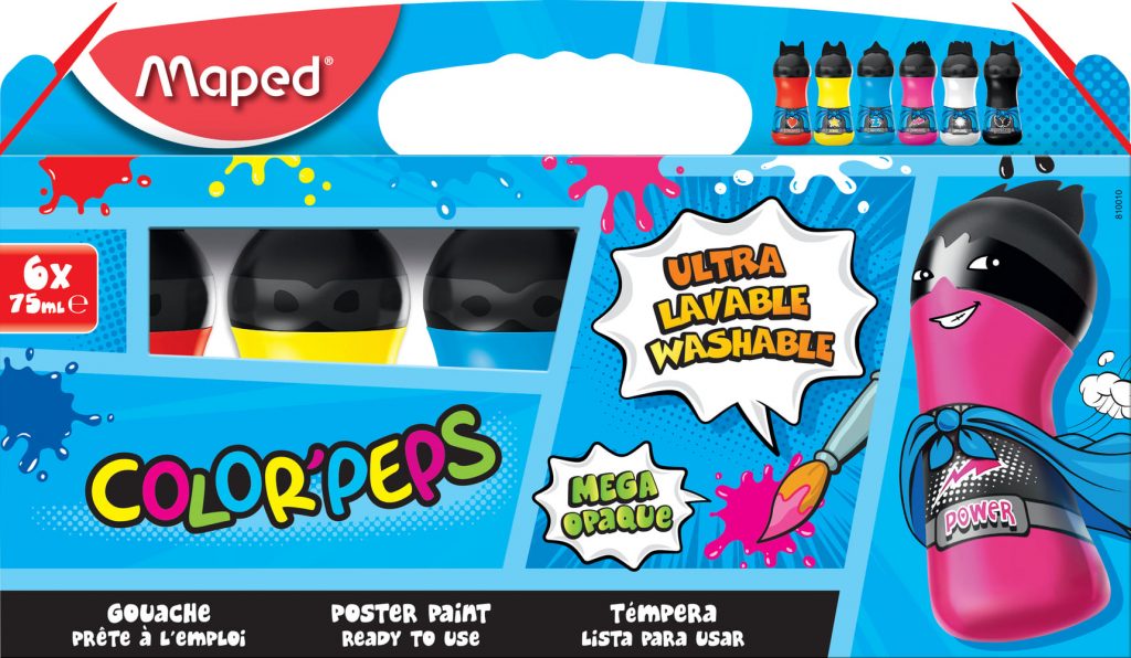 6 PINTURA COLOR’PEPS 75ML SURTIDO ESTÁNDAR COLOR – Maped Spain